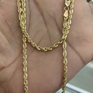 unbrand | Jewelry | 4kt Real Gold Rope Chain 3mm 22 Inch | Poshmark